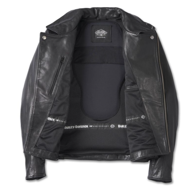Genuine Harley-Davidson®Men's 120th Anniversary Cycle Champ Leather Bi ...