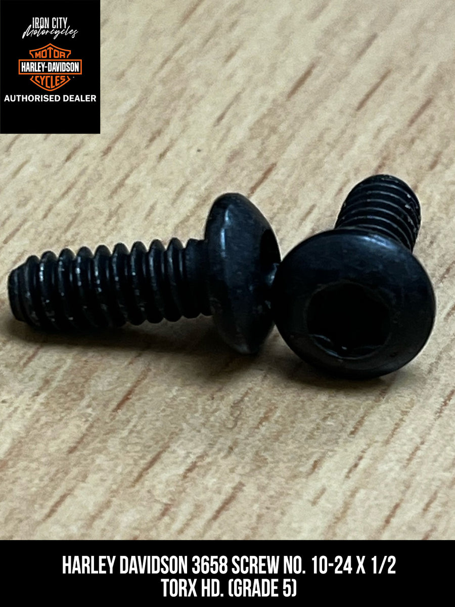 Harley Davidson 3658 SCREW NO. 10-24 X 1/2 TORX HD. (GRADE 5) - Iron ...
