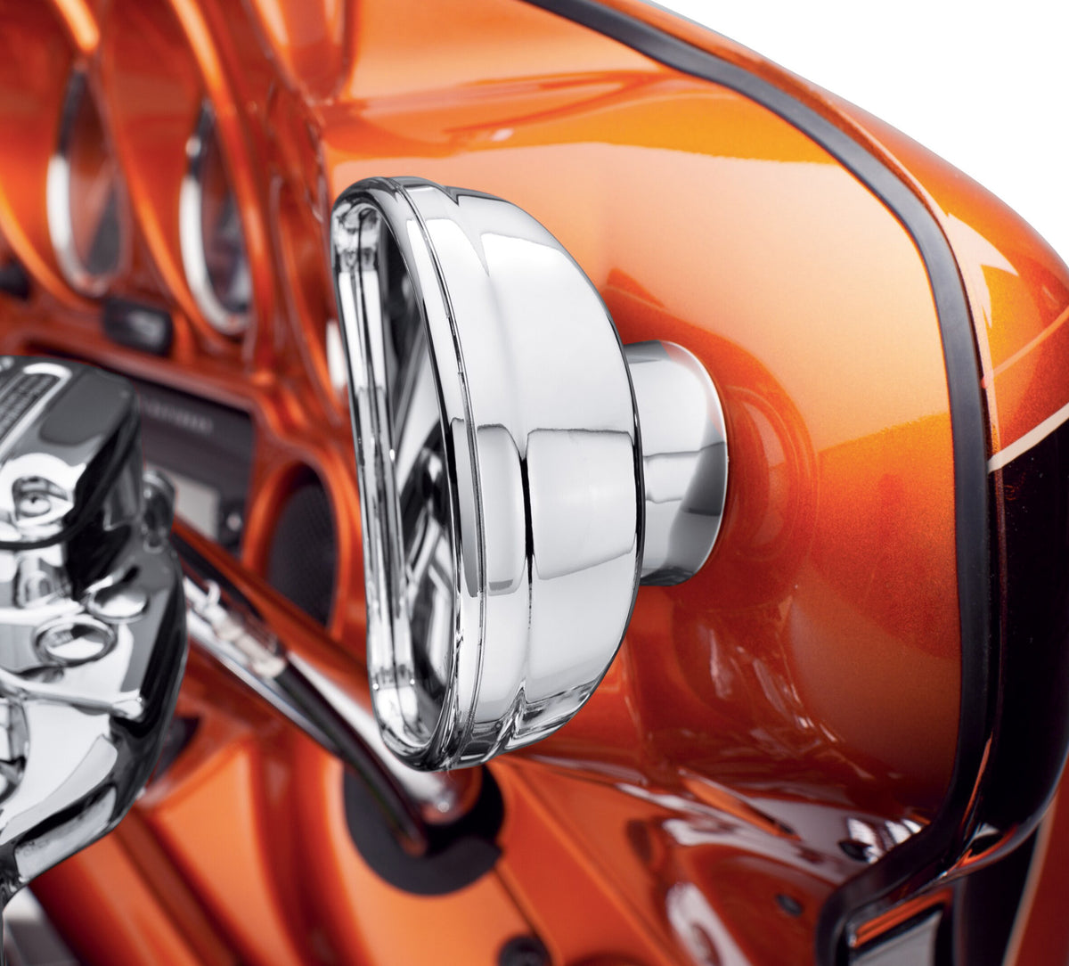 Harley Davidson 56000029 Chrome Fairing Mount Mirrors MIRROR,X - Iron ...
