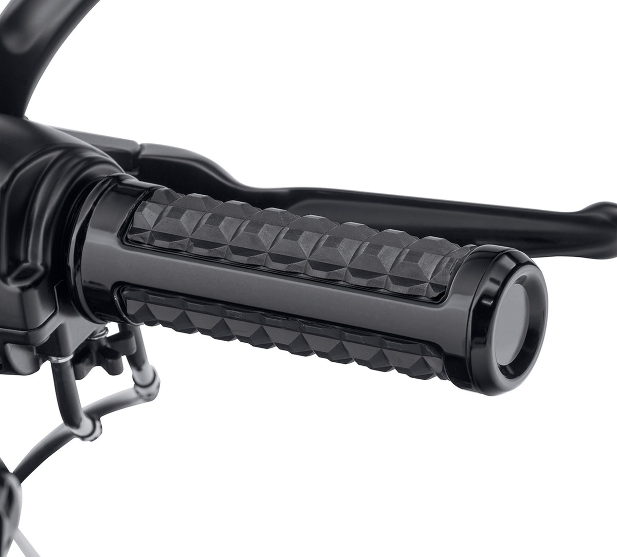 Harley Davidson 56100232 Dominion Hand Grips KIT,GRIP,GLUELESS,BLACK ...