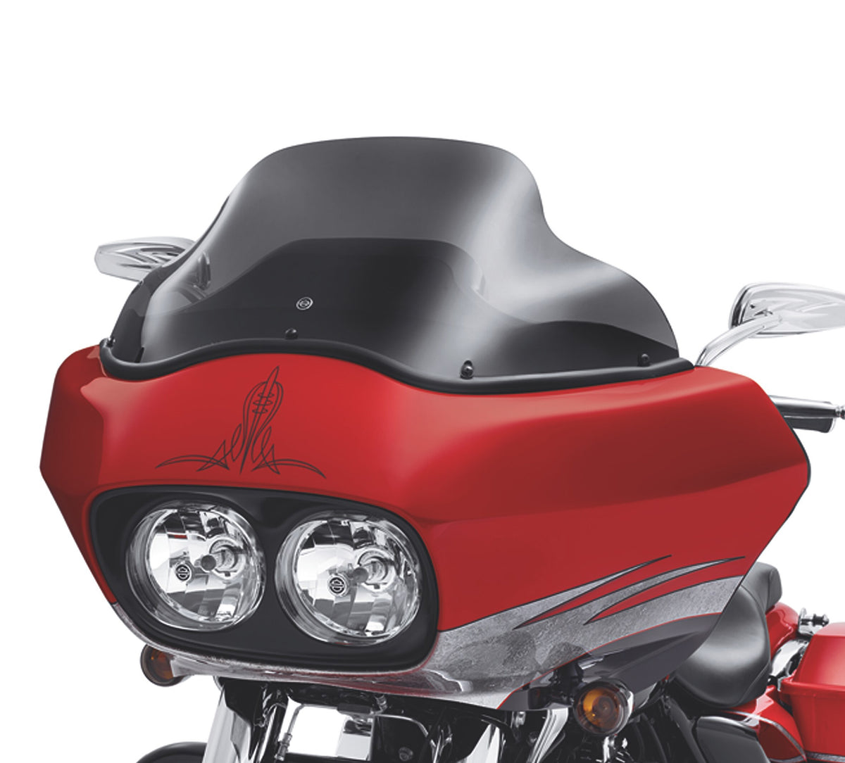 Harley Davidson 57166-10A Wind Splitter Windshield KIT-W'SHIELD,STYLIZ ...