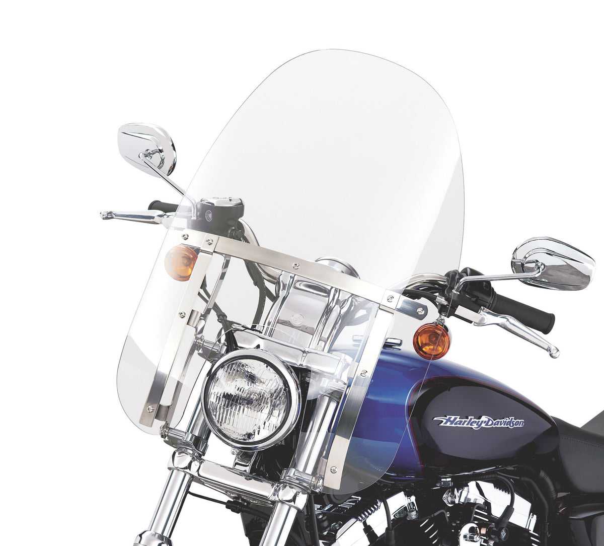 Harley Davidson 58063-04 Quick-Release Compact Windshield WINDSHIELD,X ...
