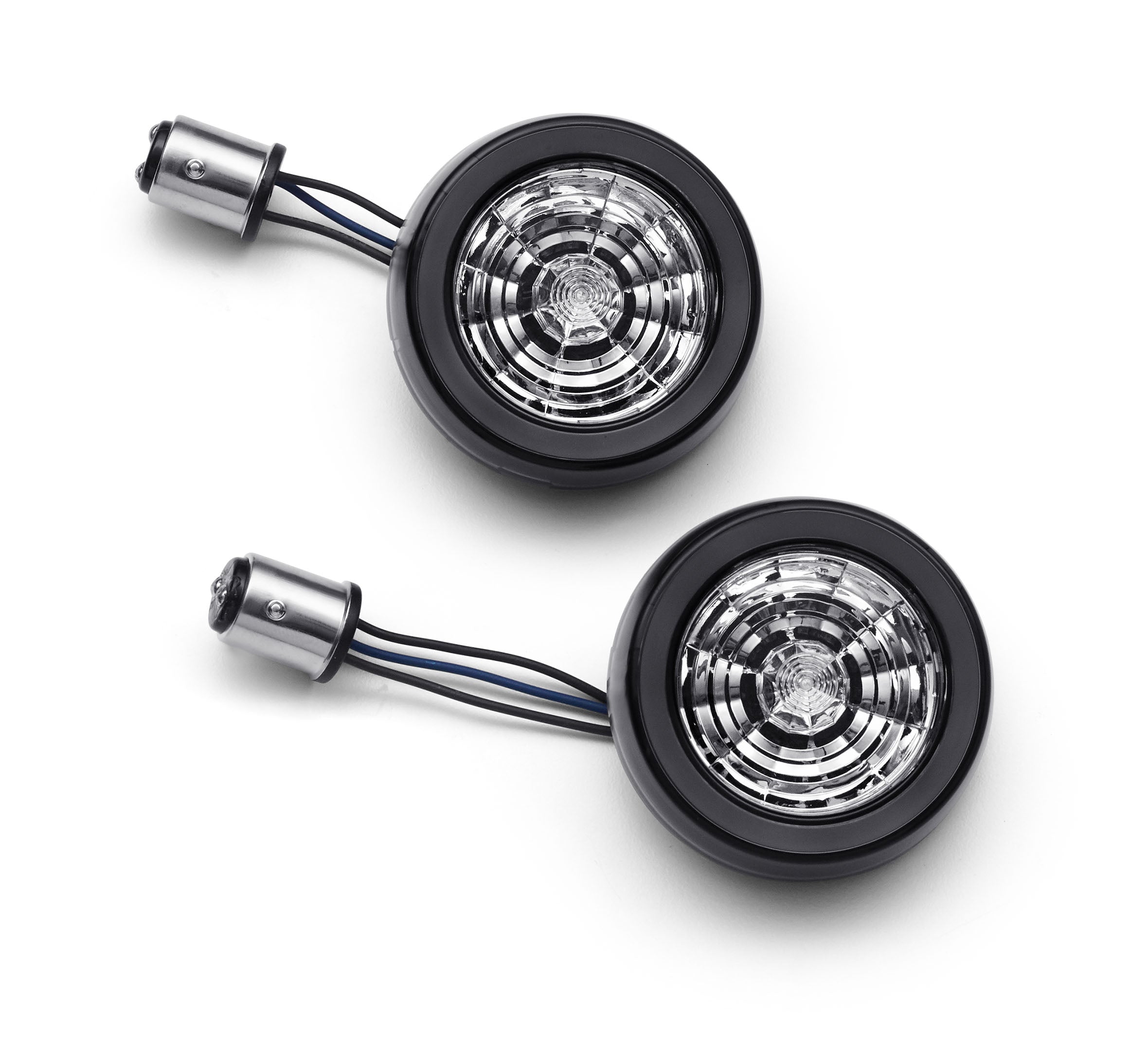 Harley-Davidson 67801329 Rear Signature LED Turn Signal Inserts - Iron ...