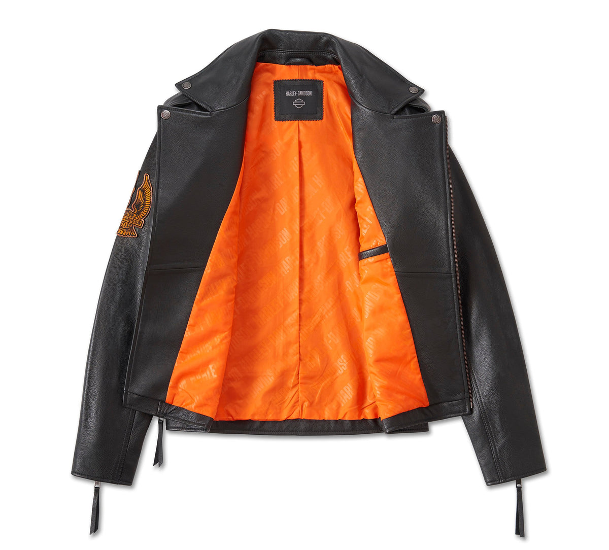 Genuine Harley-Davidson® Men's Burning Eagle Leather Jacket 97030-24VM ...