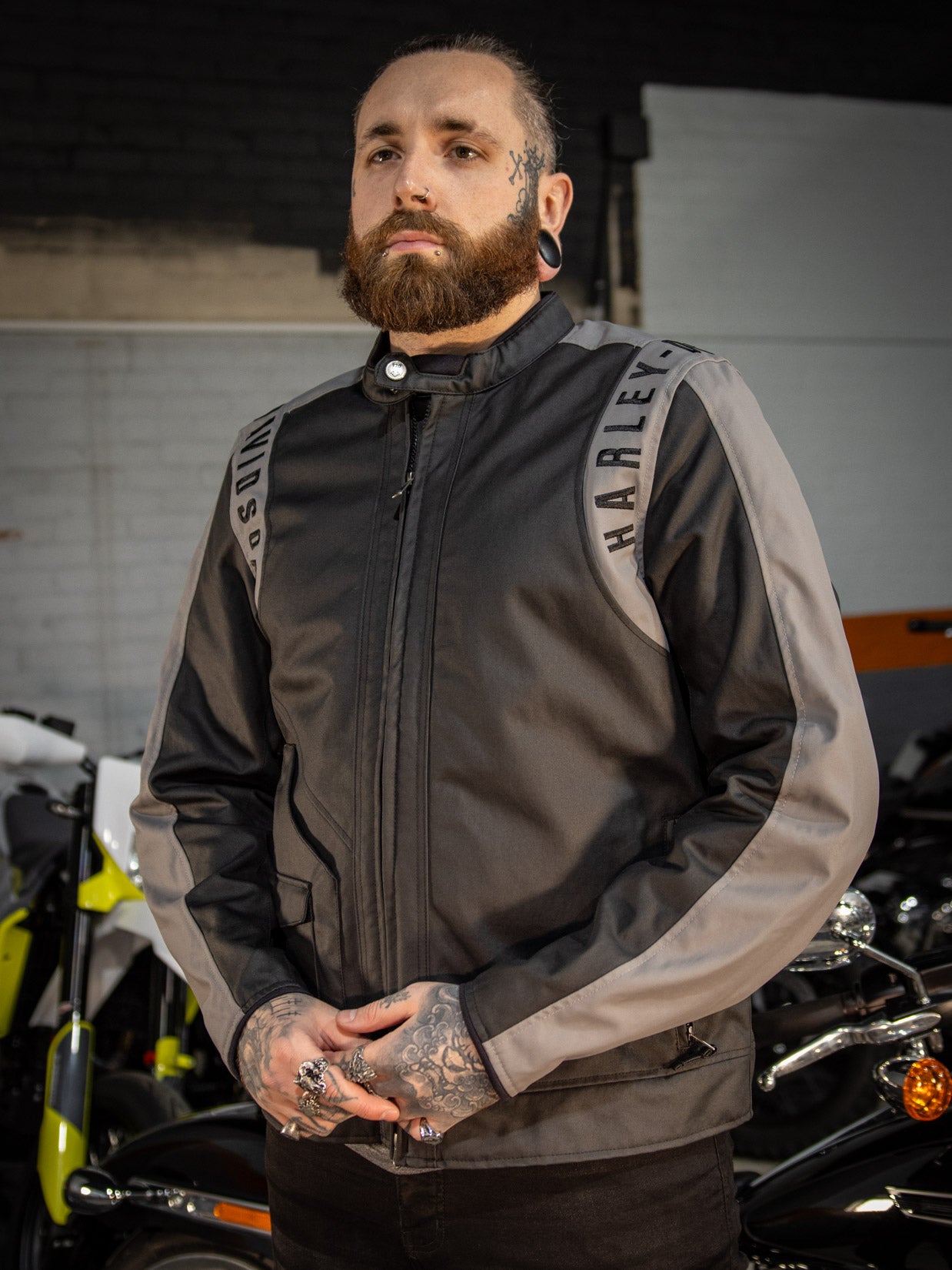 Genuine Harley-Davidson® Men's 120th Anniversary Imprint Riding Jacket ...