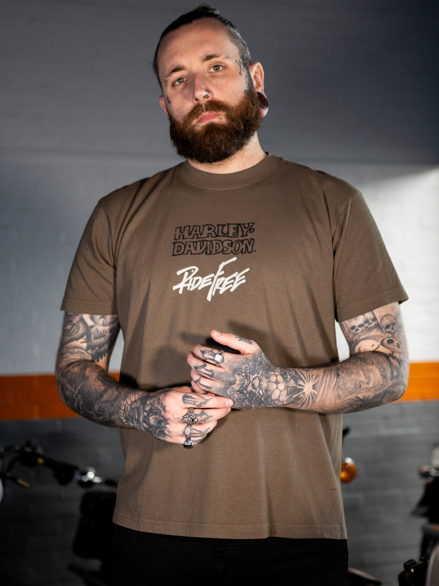 Genuine Harley-Davison® Willie G Ride Free! Tee - Dark Grey 96797-24VX ...