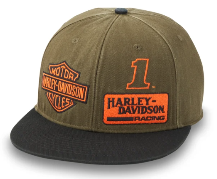Genuine Harley-Davidson The Grid Fitted Cap - Grape Leaf 97602-25VM ...