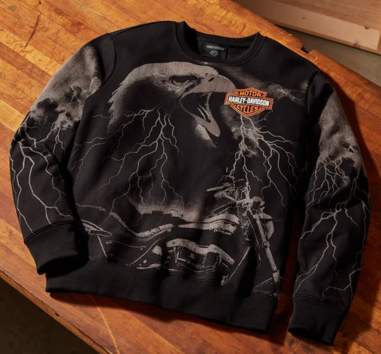 Genuine H-D Eagle Rider Crewneck 96011-25VM - Iron City Motorcycles