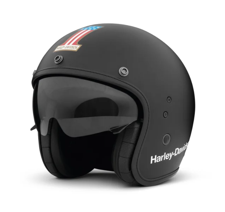 Harley-Davidson® Classic #1 X14 Sun Shield 3/4 Helmet 98157-22EX - Iron ...